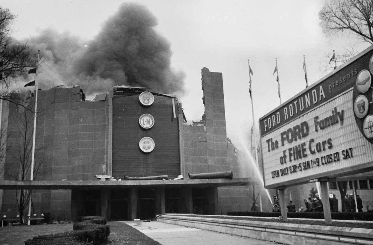 Ford Rotunda 1962 on Fire - People & Places - Gallery - Blue Oval Forums